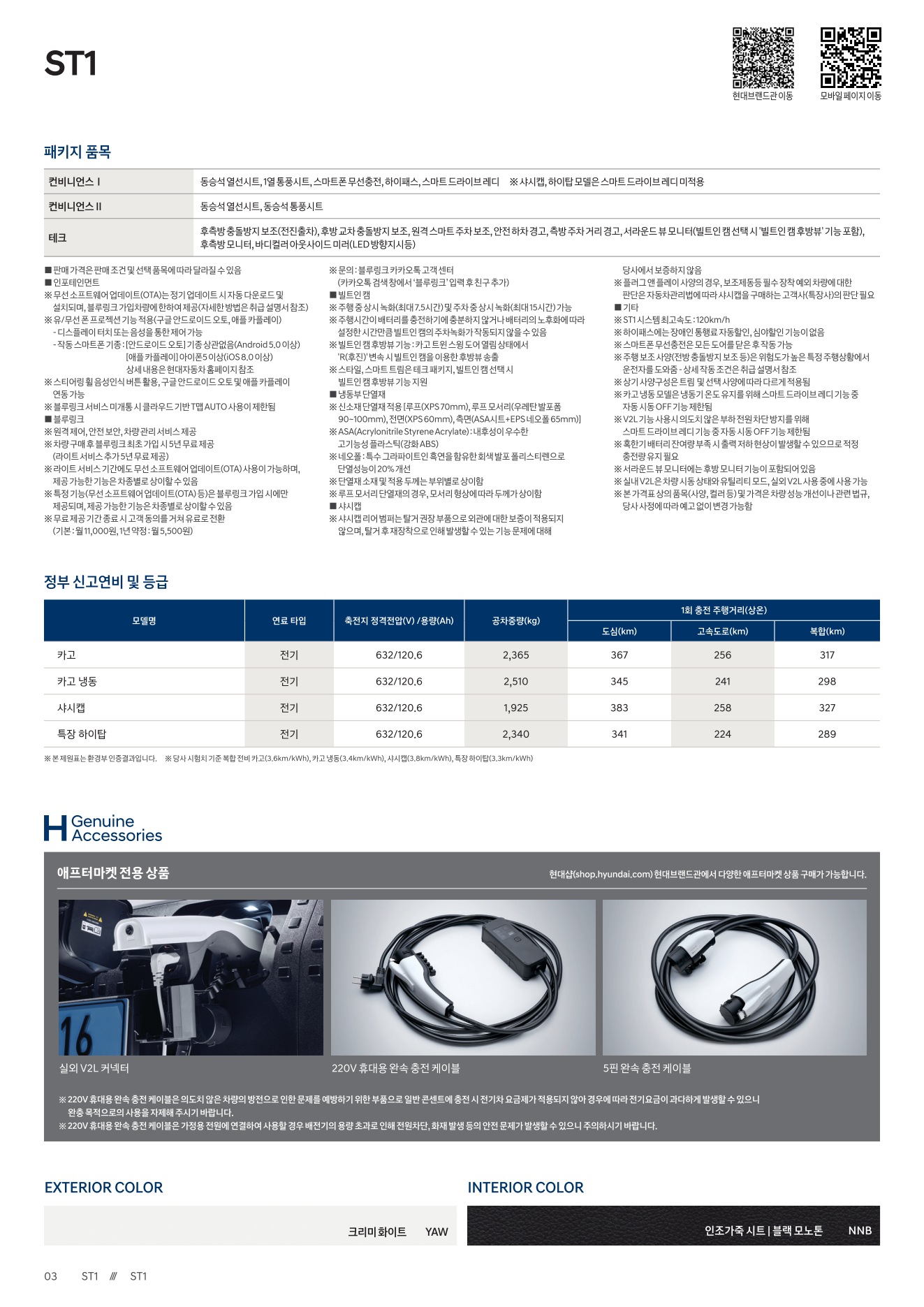 2025년 12월 ST1 신차가격표 > 현대자동차 | 차프라이스 - ChaPrice